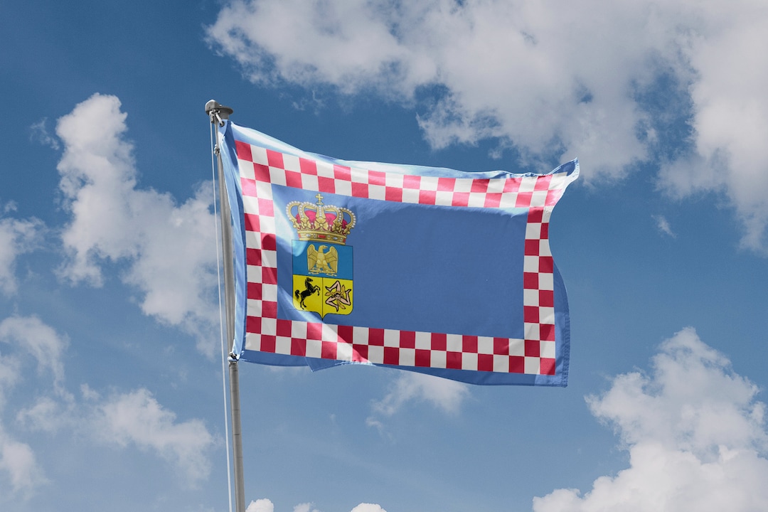 Flag of the Kingdom of Naples (1811) | Unique Design Print | High ...