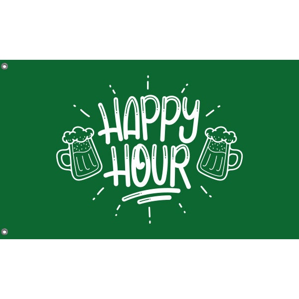 Happy Hour Flag Unique Print 3x5 Ft / 90x150 Cm Size EU Made - Etsy