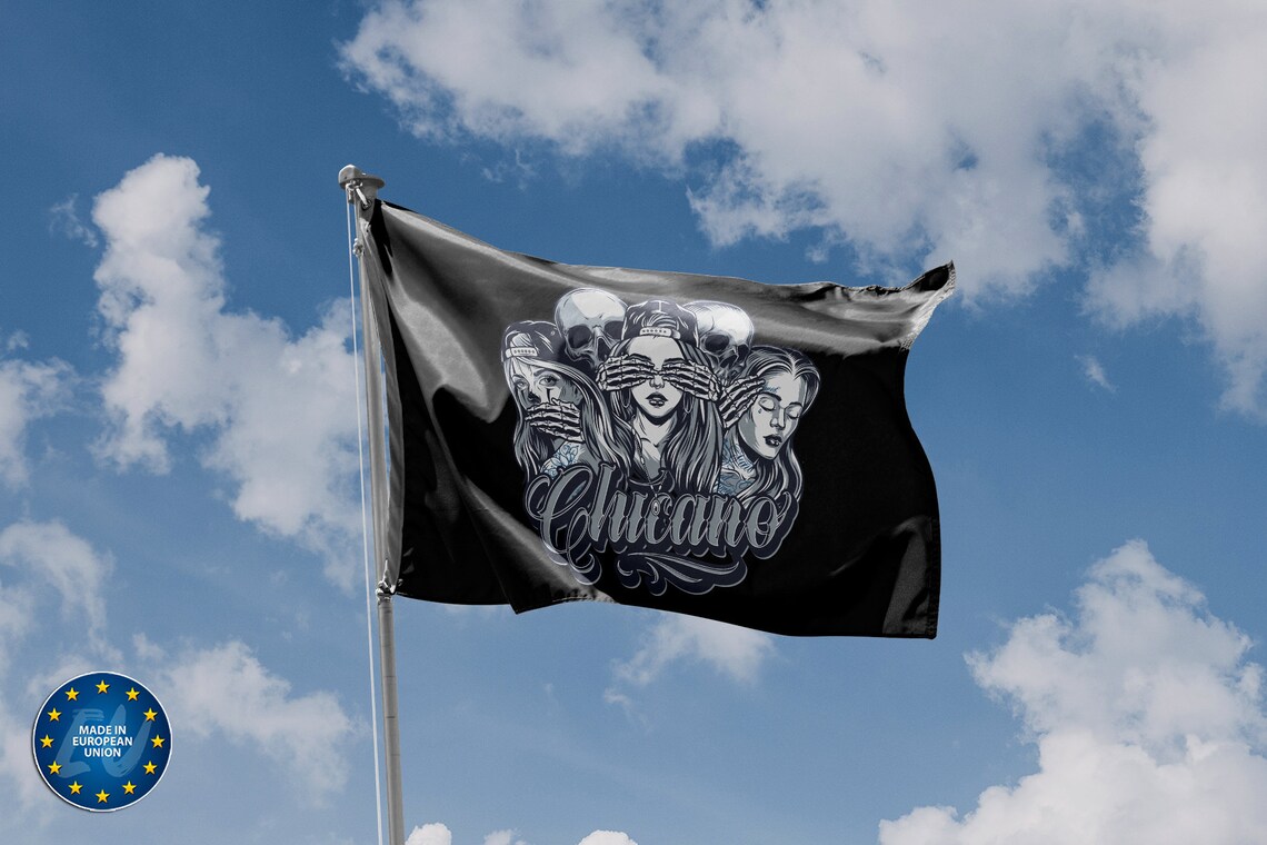 Chicano Flag Unique Design Print Hiqh Quality Materials - Etsy UK