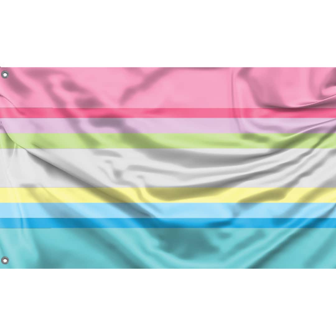 Gender Questioning Pride Flag Unique Print, 3x5 Ft / 90x150 Cm Size, EU ...