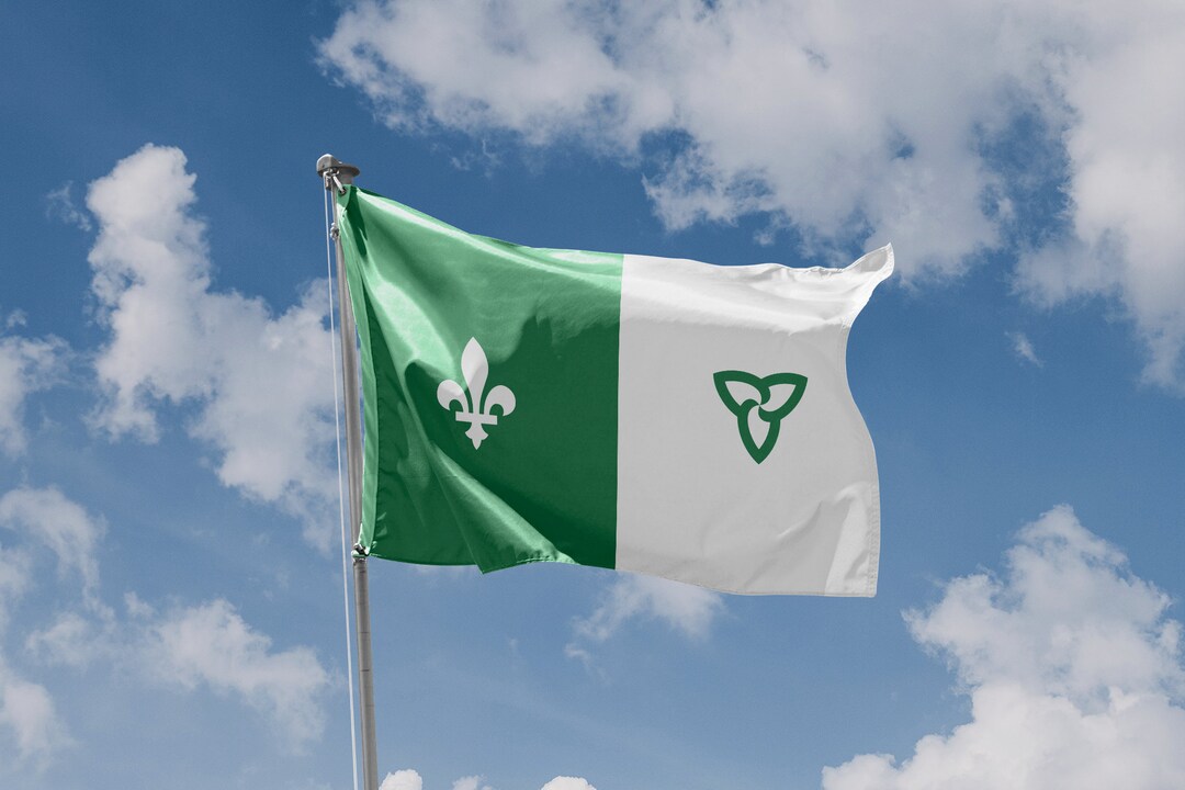 Franco-ontarian Flag | Unique Design Print | High Quality Materials | 5 ...