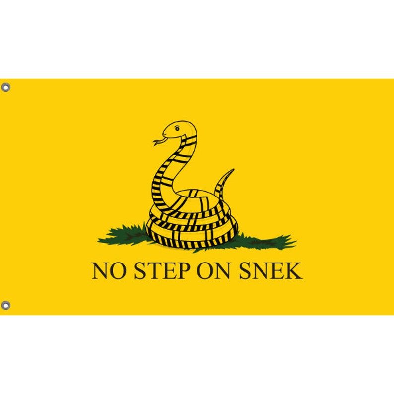 Gadsden No Step on Snake Flag Unique Design Print Hiqh - Etsy