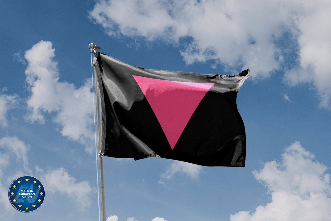 Pink Triangle Pride Flag | Unique Design Print | High Quality Materials ...