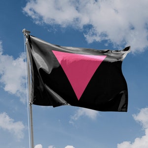 Pink Triangle Pride Flag | Unique Design Print | High Quality Materials ...
