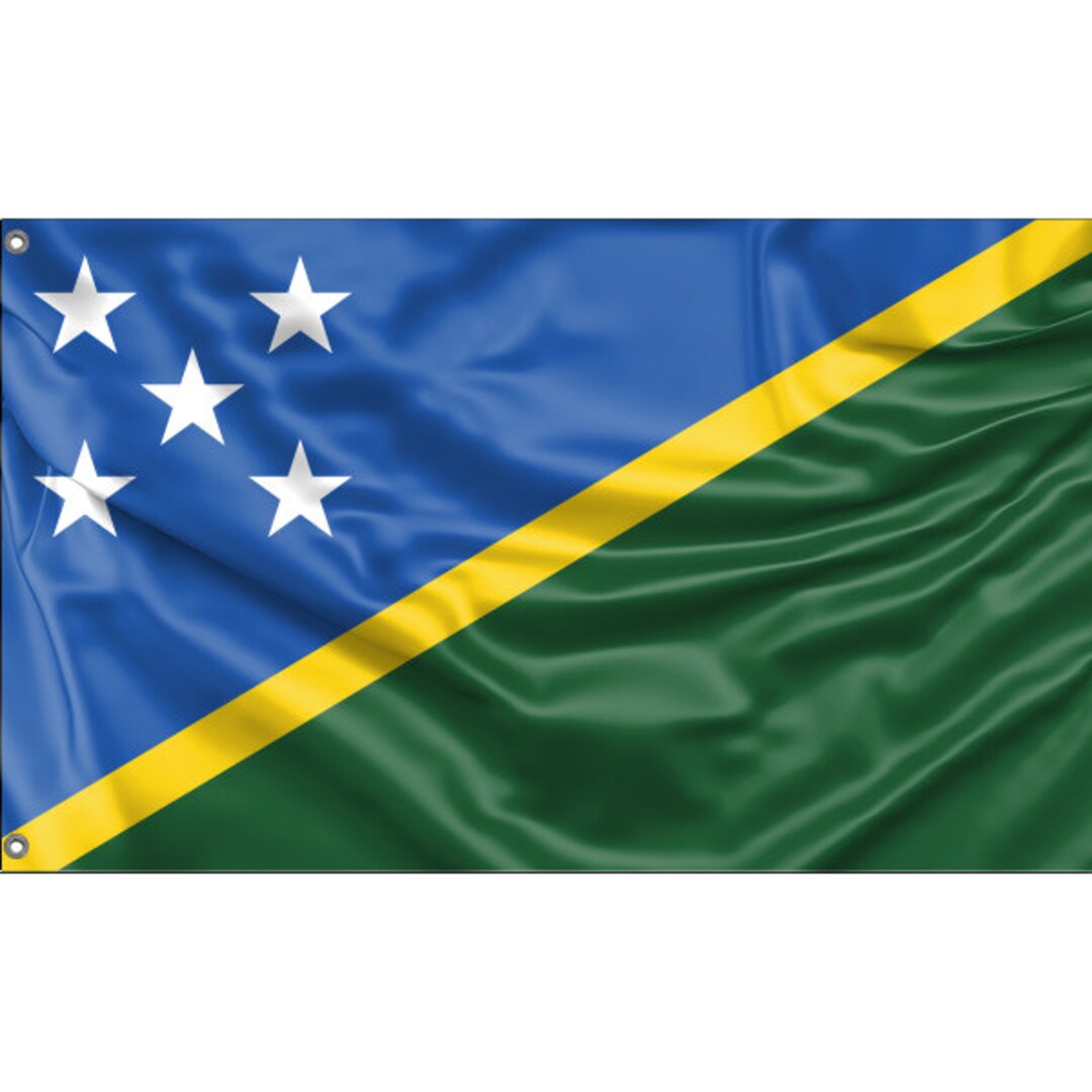 Solomon Islands Flag Unique Design Print High Quality - Etsy