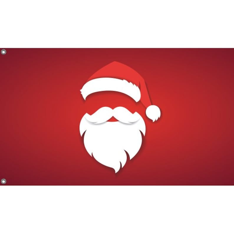 Santa Claus Flag Unique Design Print High Quality - Etsy