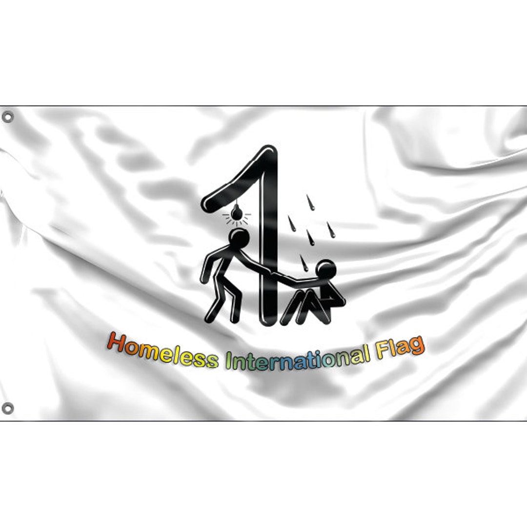 Homeless International Flag, Unique Print, 3x5 Ft / 90x150 Cm Size, EU ...