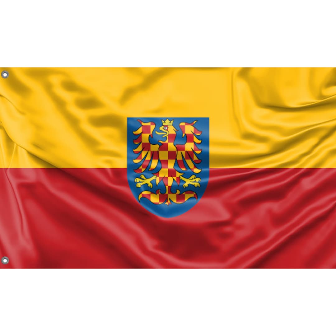 Flag of Moravia With Eagle, Unique Print, 3x5 Ft / 90x150 Cm Size, EU ...