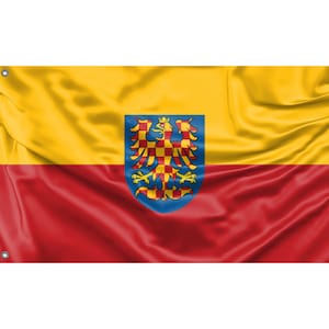 Flag of Moravia With Eagle, Unique Print, 3x5 Ft / 90x150 Cm Size, EU ...
