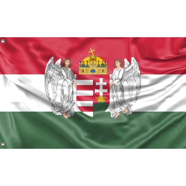 Kingdom of Hungary Flag | Unique Design Print | High Quality Materials ...