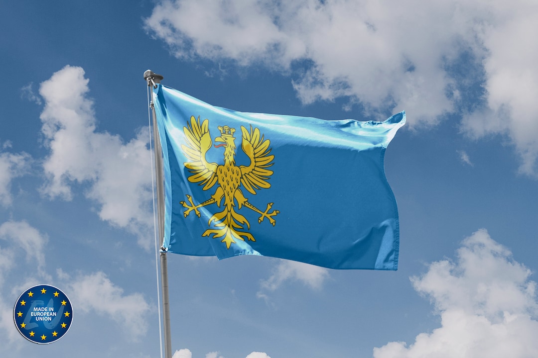 Flag of the Duchy of Teschen, Poland, Unique Print, 3x5 Ft / 90x150 Cm ...