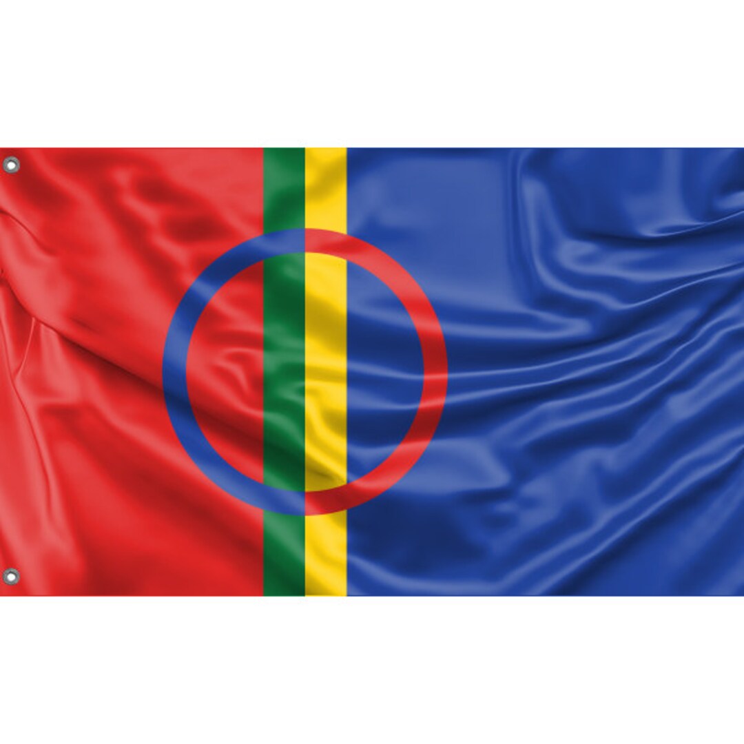 Sami People Flag Unique Design Print Hiqh Quality Materials Size 3x5 Ft ...