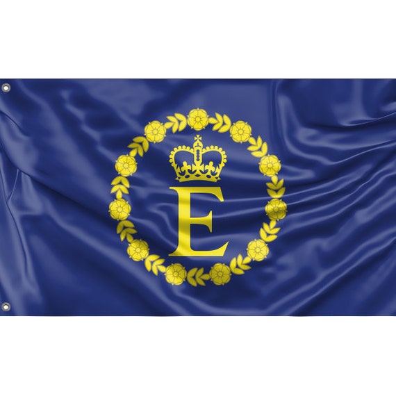 Personal Flag of Queen Elizabeth II Unique Design Print - Etsy