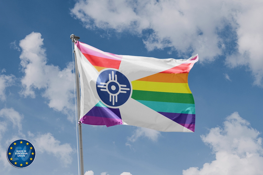 Pride Flag of Wichita, Kansas | Unique Design Print | Hiqh Quality ...