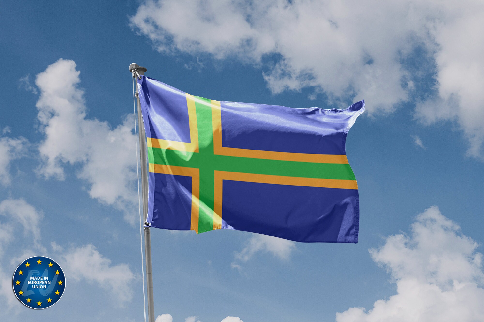 Unofficial Flag of Vendsyssel, Denmark | Unique Design Print | Hiqh ...