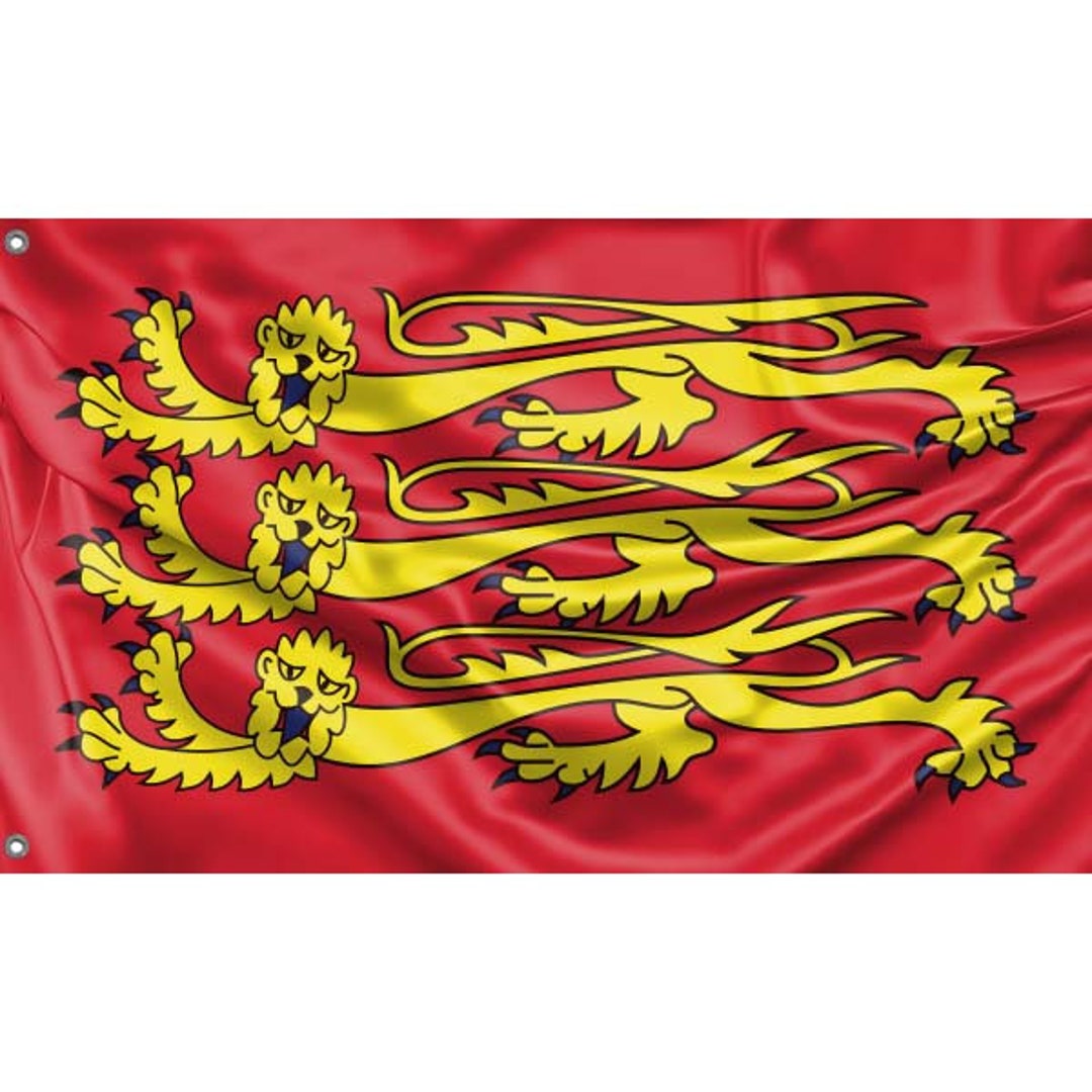Royal Banner of King Richard I Flag Unique Design Print Hiqh Quality ...