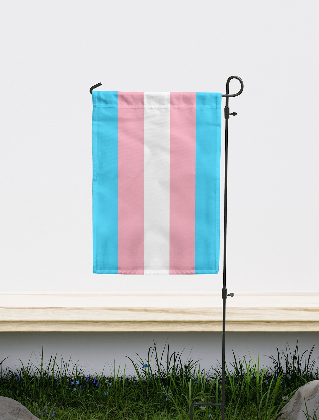 Transgender Pride Garden Flag | Size - 12" X 18" | Double Sided Unique ...