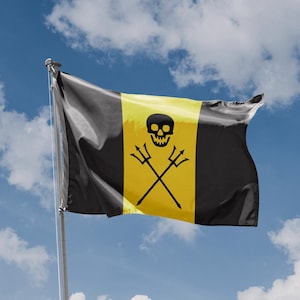 Barbados Pirate Flag | the Pirate Project | Unique Design Print | High ...