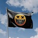 Skull Grin Emoticon Flag | Unique Design Print | Hiqh Quality Materials ...
