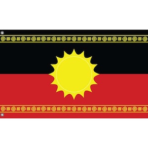 Redesigned Australian Aboriginal Flag | Unique Design Print | Hiqh ...