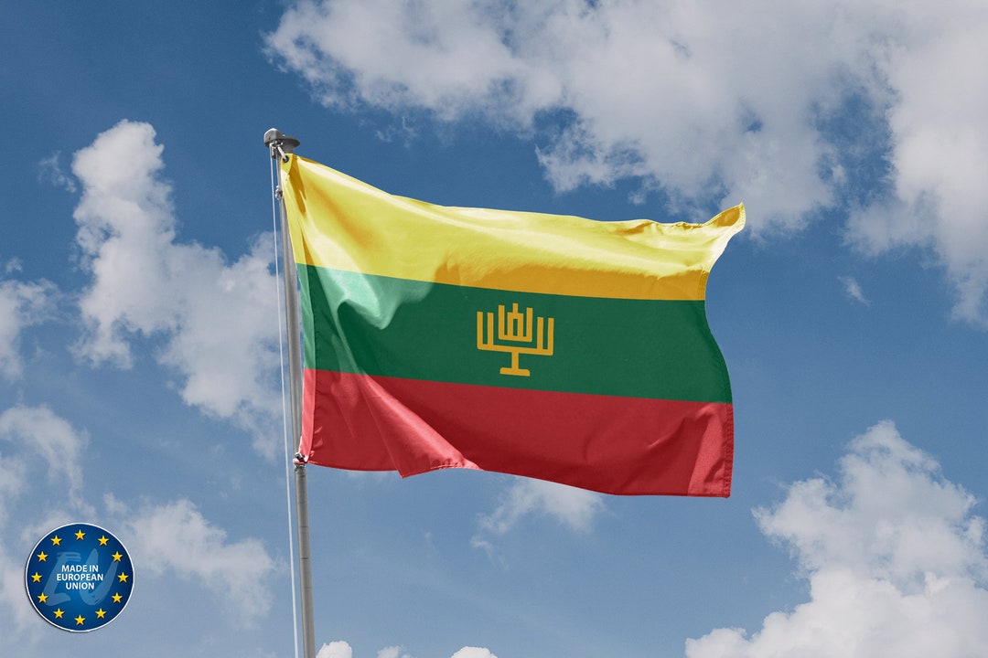 Proposed Flag of Lithuanian Jews | Unique Design Print | High Quality ...