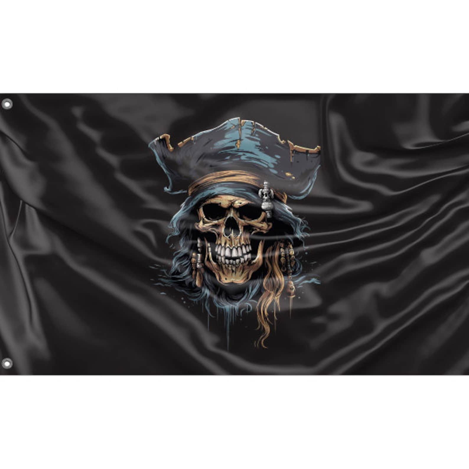 Pirate Flag X | Unique Design Print | High Quality Materials | 5 Sizes ...