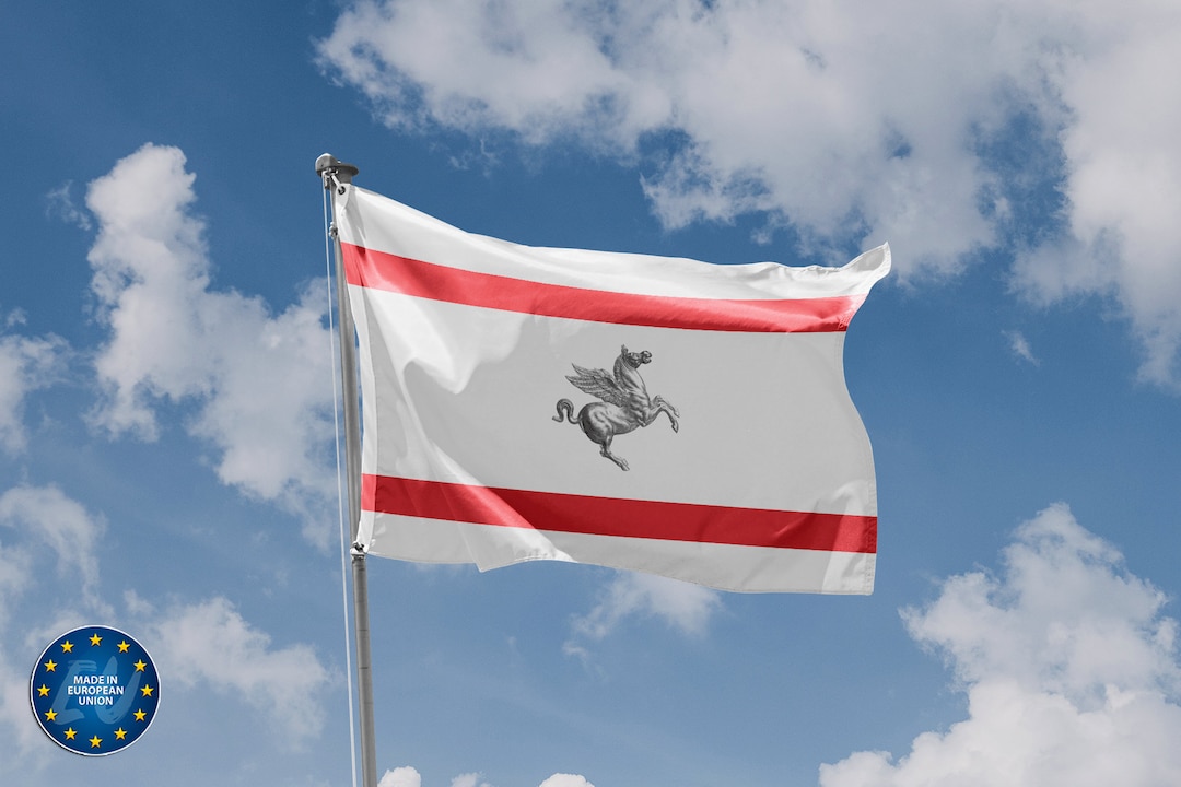 Tuscany, Italy Flag | Unique Design Print | High Quality Materials ...