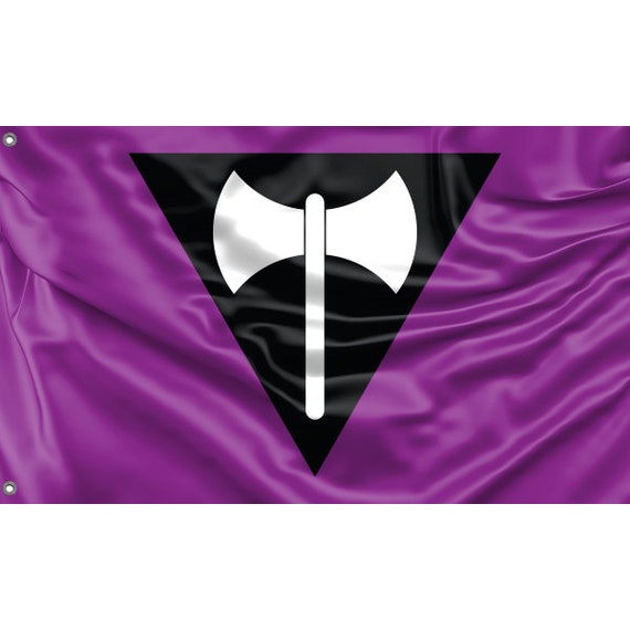 Labrys Lesbian Flag Unique Design Print High Quality - Etsy