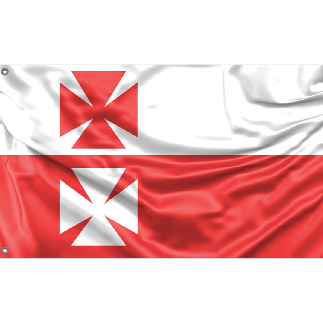 Elblag Flag, Poland Unique Design Print High Quality Materials Size 3x5 ...
