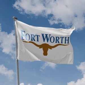Fort Worth City Flag Unique Print, 3x5 Ft / 90x150 Cm Size, EU Made - Etsy
