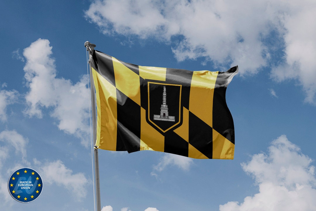 Baltimore City Flag Unique Print, 3x5 Ft / 90x150 Cm Size, EU Made - Etsy