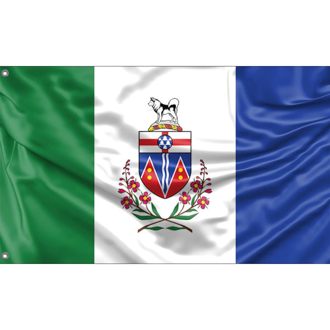 Flag of Yukon, Canada Unique Design Print High Quality Materials Size ...