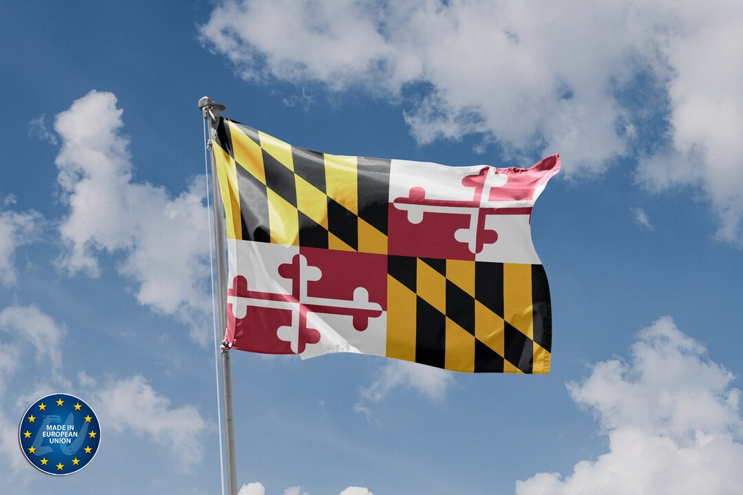 Maryland State Flag | Unique Design Print | High Quality Materials ...