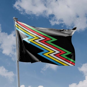 Disability Pride Flag | Unique Design Print | High Quality Materials ...