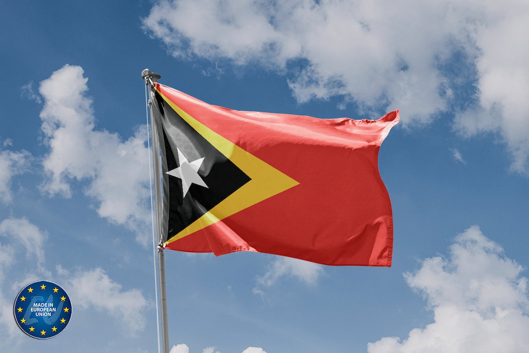 Flag of East Timor | Unique Design Print | High Quality Materials | 5 ...