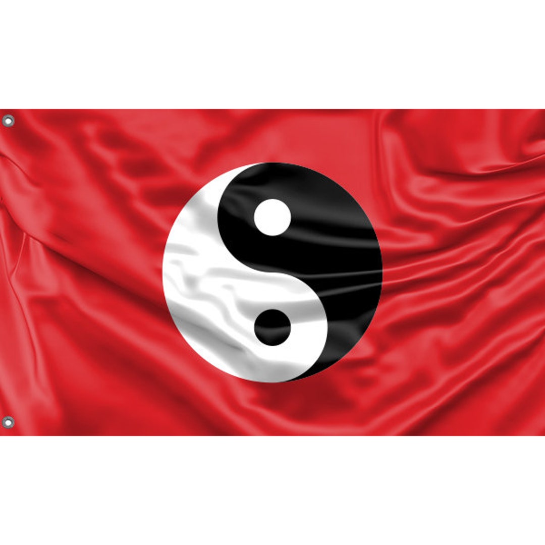 Yin Yang Sing Flag Unique Design Print Hiqh Quality Materials 5 Sizes ...