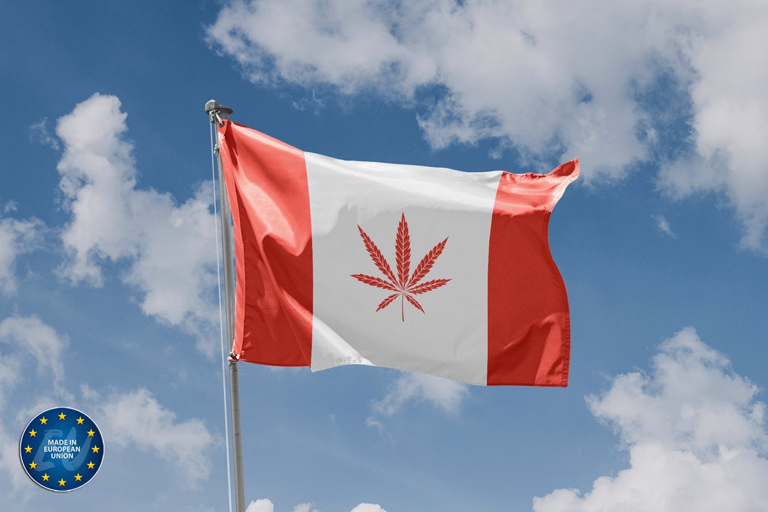 Canada Marijuana Flag | Unique Design Print | High Quality Materials ...