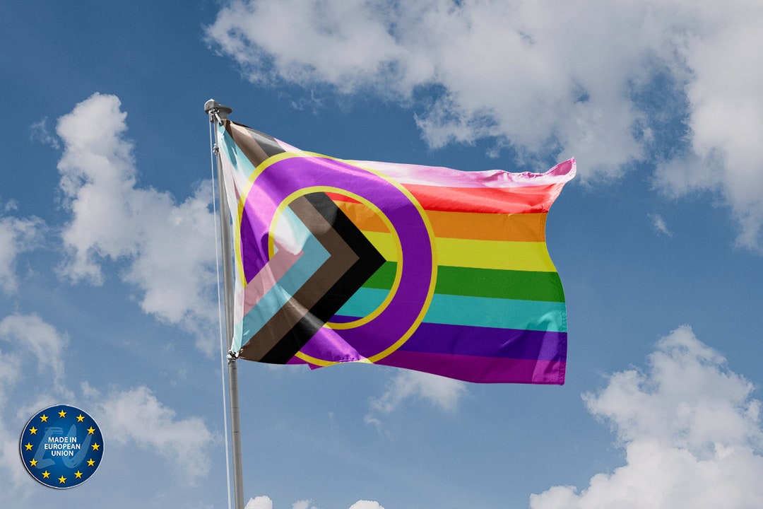 Inclusive Progressive Pride Flag | Unique Design Print | High Quality ...