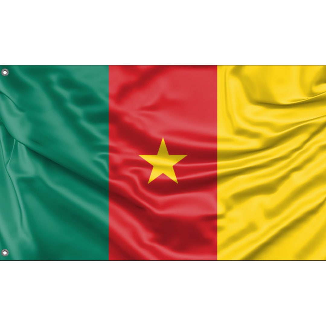 Republic of Cameroon Flag Unique Design Print High Quality Materials ...