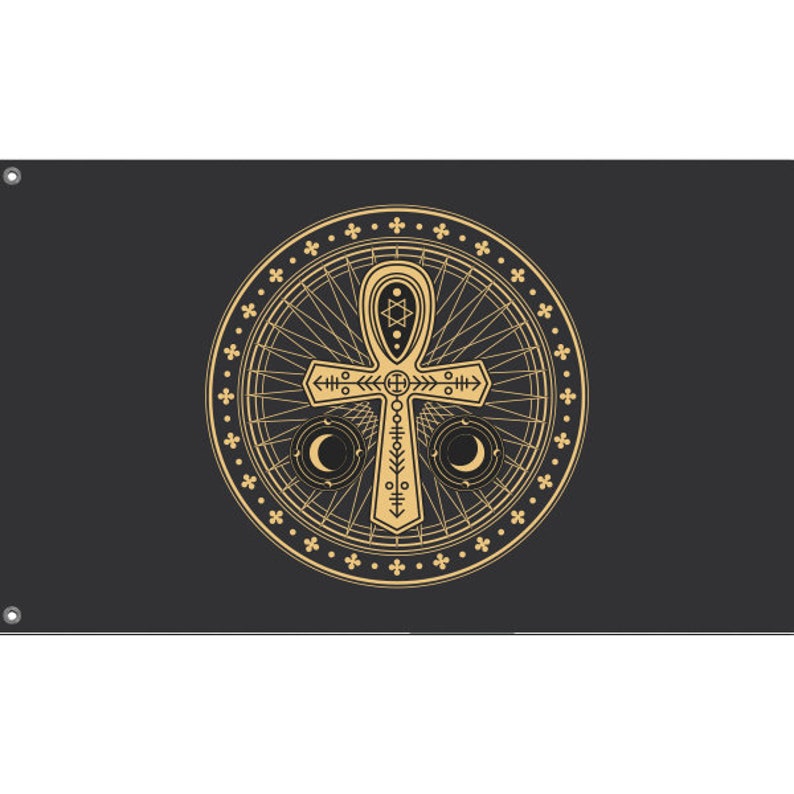 Egyptian Ankh Flag Unique Design Print High Quality - Etsy