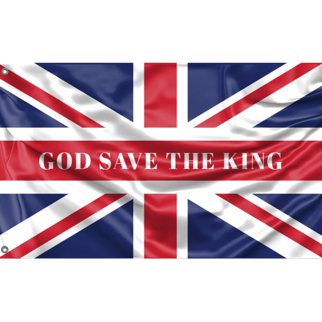 God Save the King/union Jack Flag /unique Print, 3x5 Ft / 90x150 Cm ...