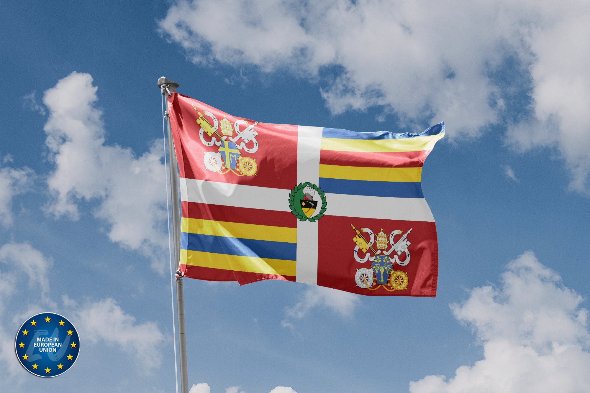 Bandera Guardia Vatica JP II Swiss Guard Flag Unique Design - Etsy