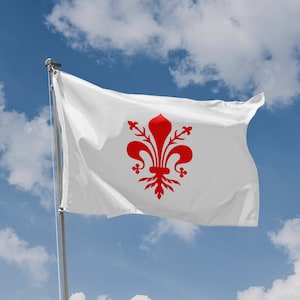 Flag of Florence, Italy | Unique Design Print | Hiqh Quality Materials ...