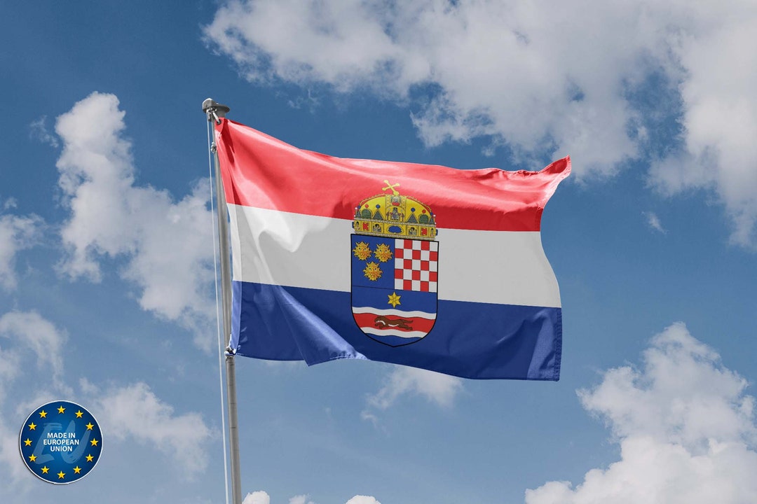 Kingdom of Croatia-slavonia Flag | Unique Design Print | High Quality ...