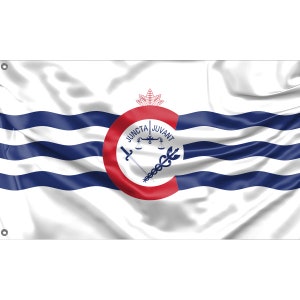 Cicinnati Flag, Ohio USA | Unique Design Print | Hiqh Quality Materials ...