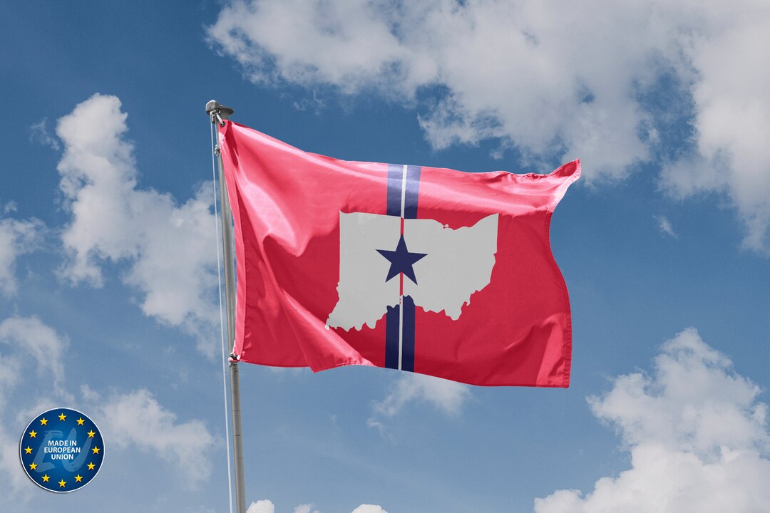 Flag of Union City, Indiana, Unique Print, 3x5 Ft / 90x150 Cm Size, EU ...