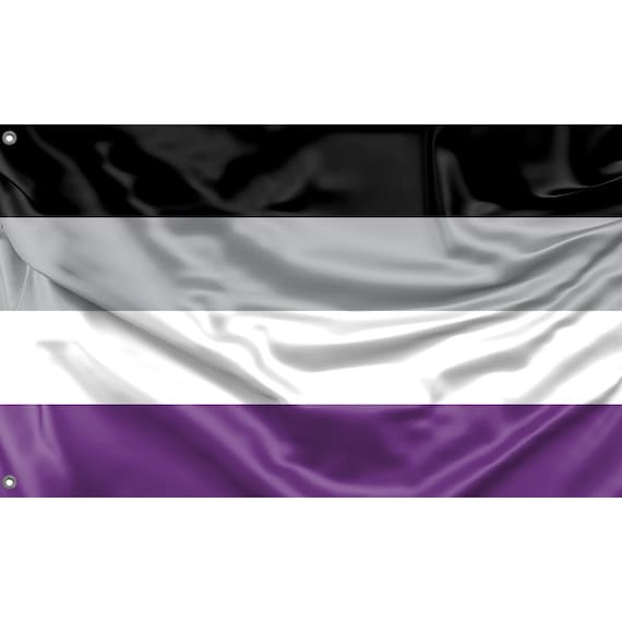 Asexual Flag Unique Design Print Hiqh Quality Materials | Etsy