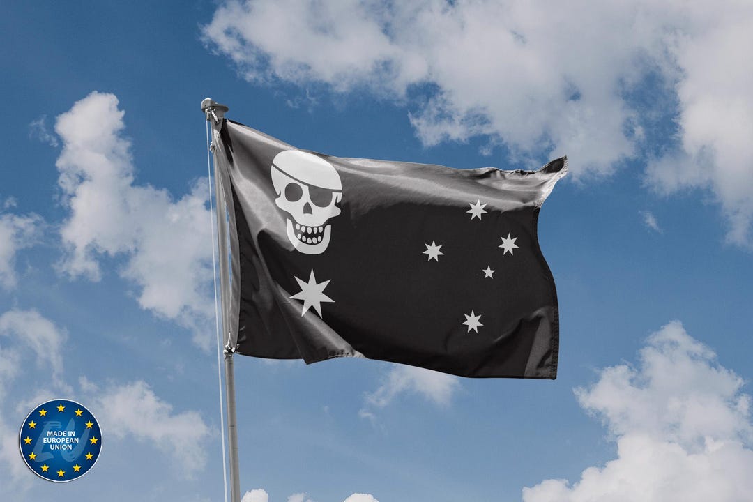 Australia Pirate Flag | the Pirate Project | Unique Design Print | High ...