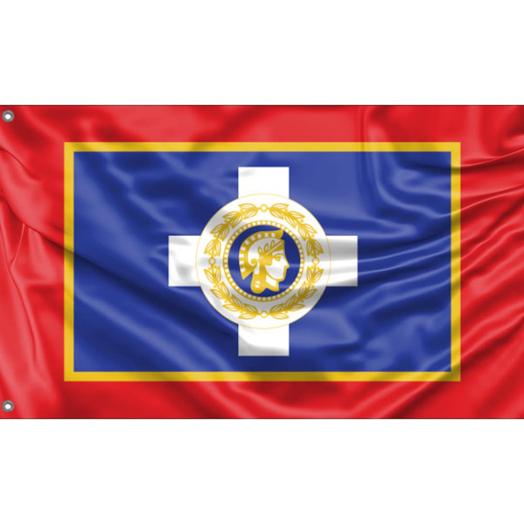 Flag of Athens, Greece, Unique Print, 3x5 Ft / 90x150 Cm Size, EU Made ...