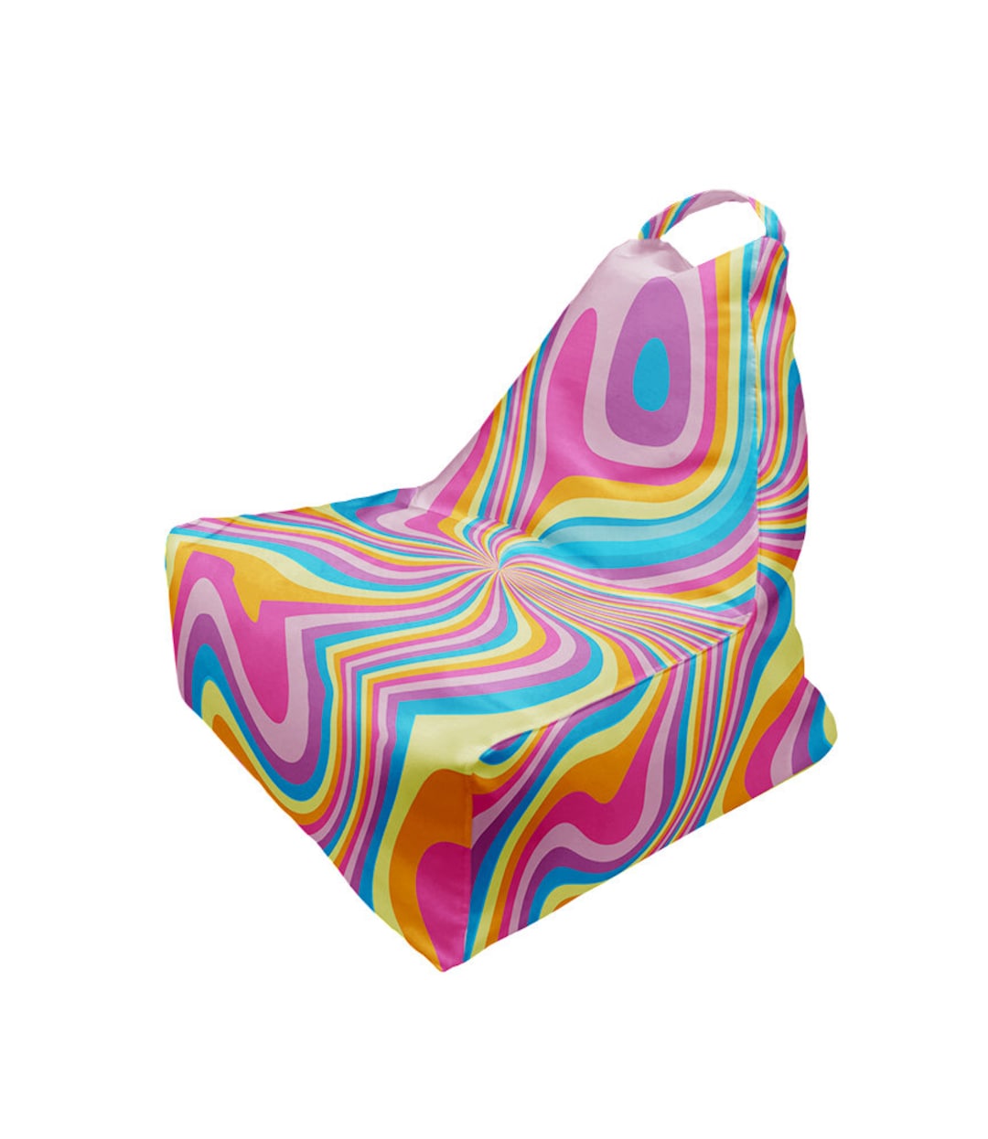 Bean Bag Psychedelic Rainbow Colors Pattern Print | Unique Design VI ...